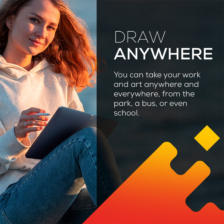 Simbans PicassoTab X: Standalone Drawing Tablet with Pen