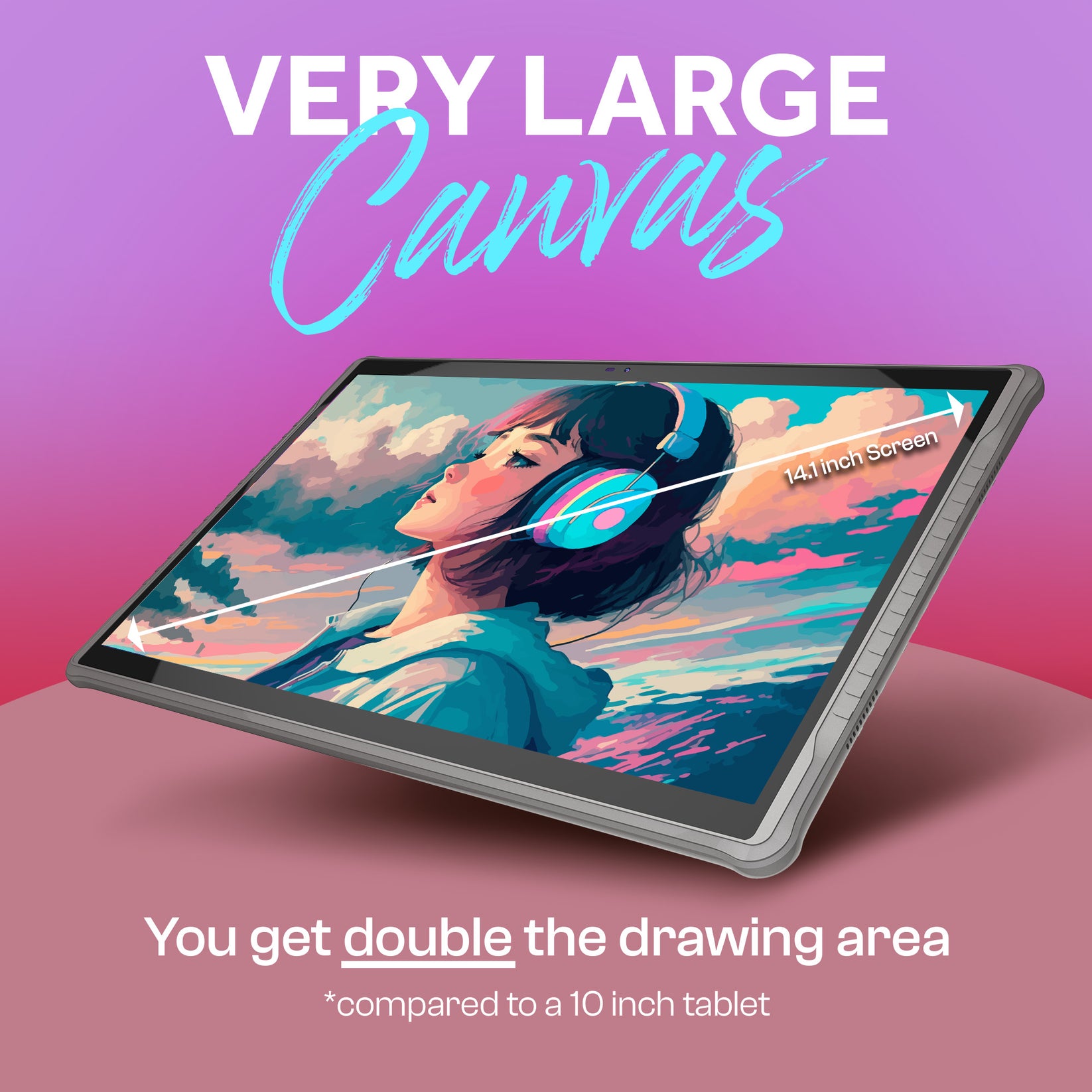 Simbans PicassoTab X14 Largest Standalone Drawing Tablet